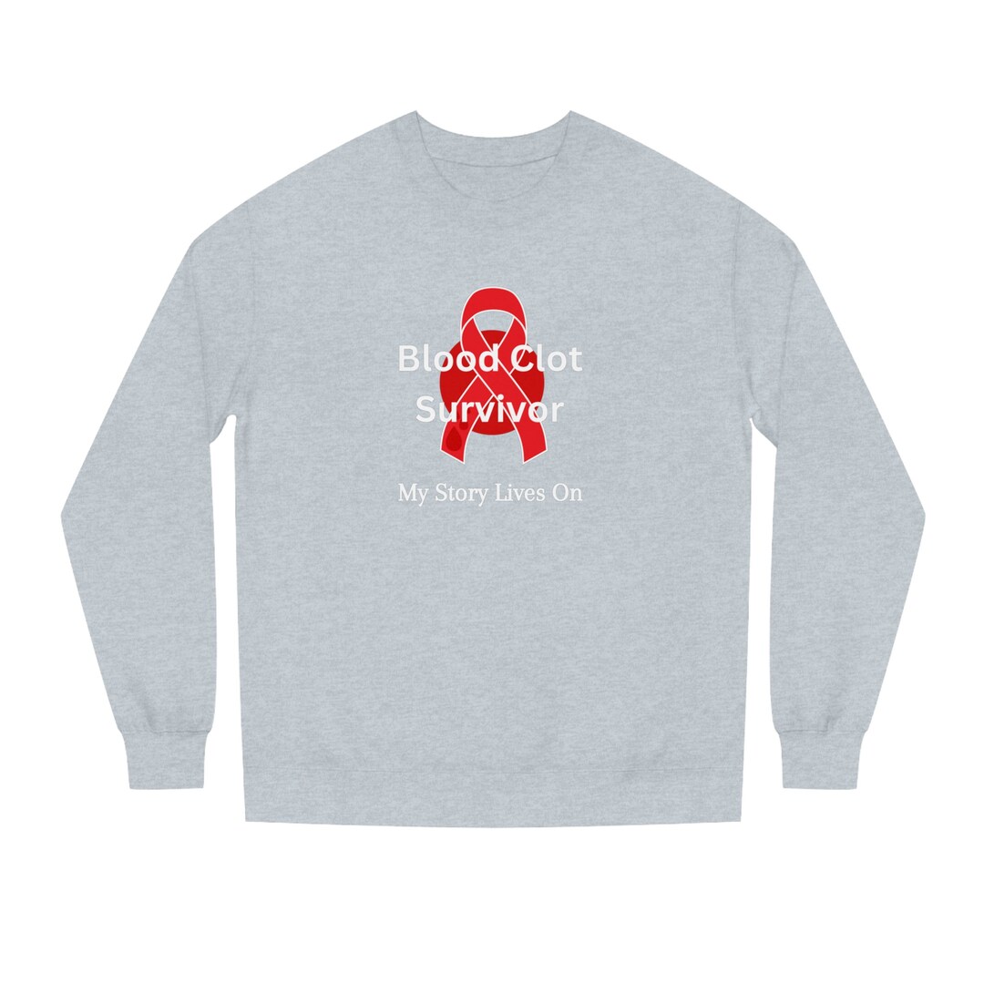 Custom Blood Clot Survivor, Blood Clot Awareness Sweater - Etsy