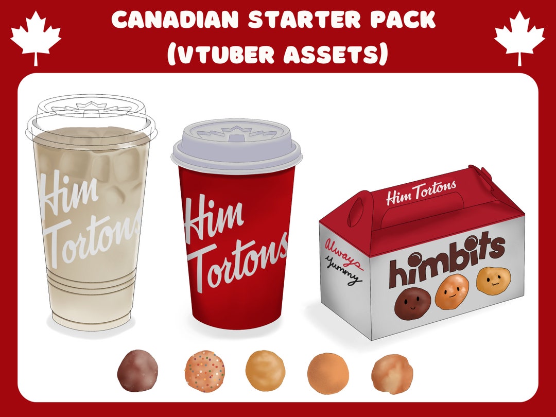 Canadian Starter Pack (vtuber Assets) - Food and Drinks - Etsy
