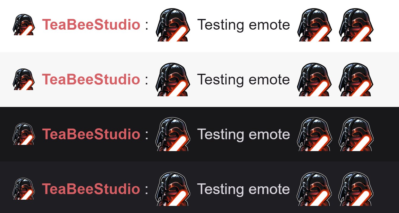 1x Darth Vader Lightsaber Emote Star Wars Emote, Sith, Twitch, Discord ...