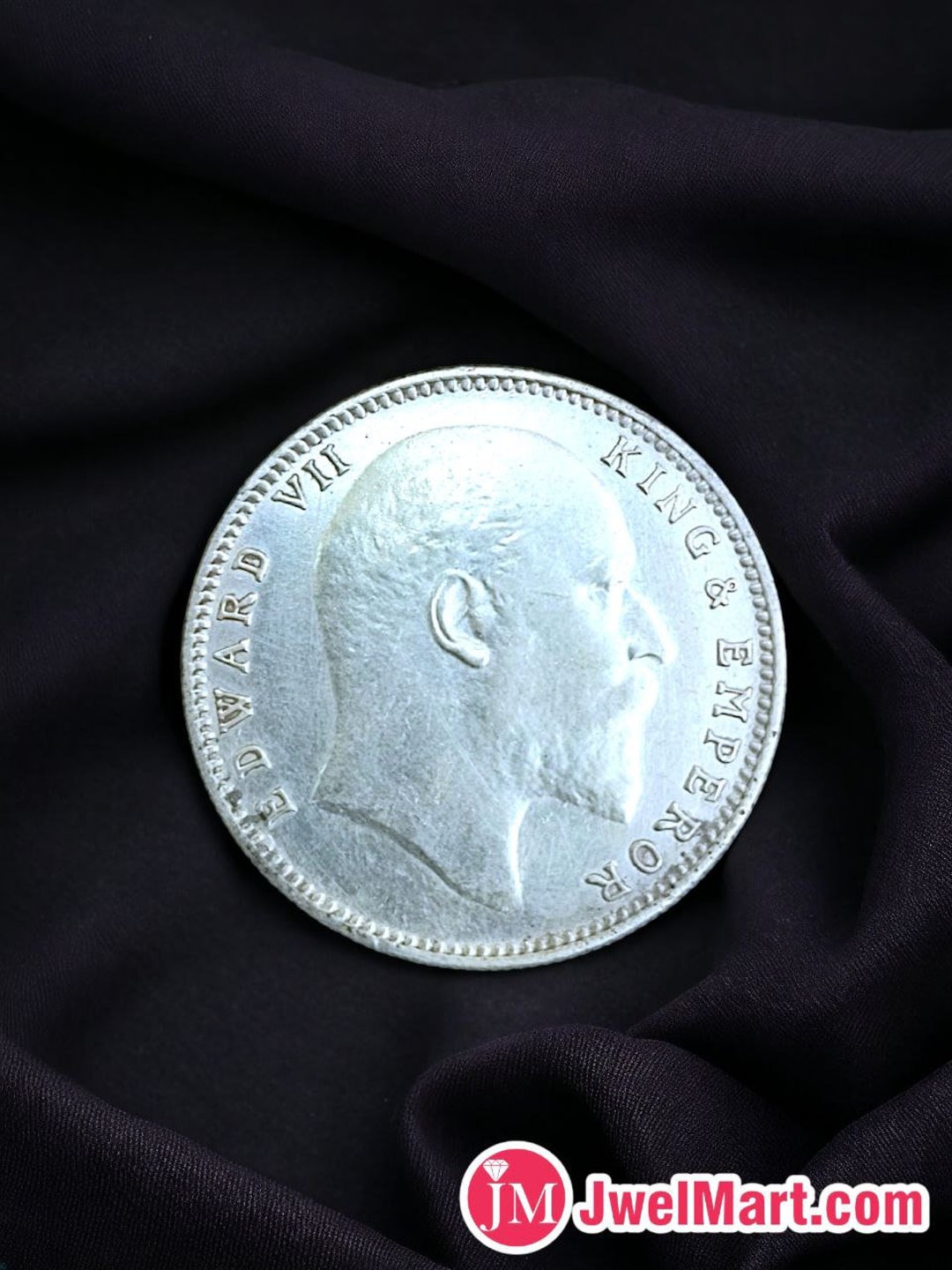Vintage 1907 Edward VII One Rupee Silver Coin-british Colonial Era ...