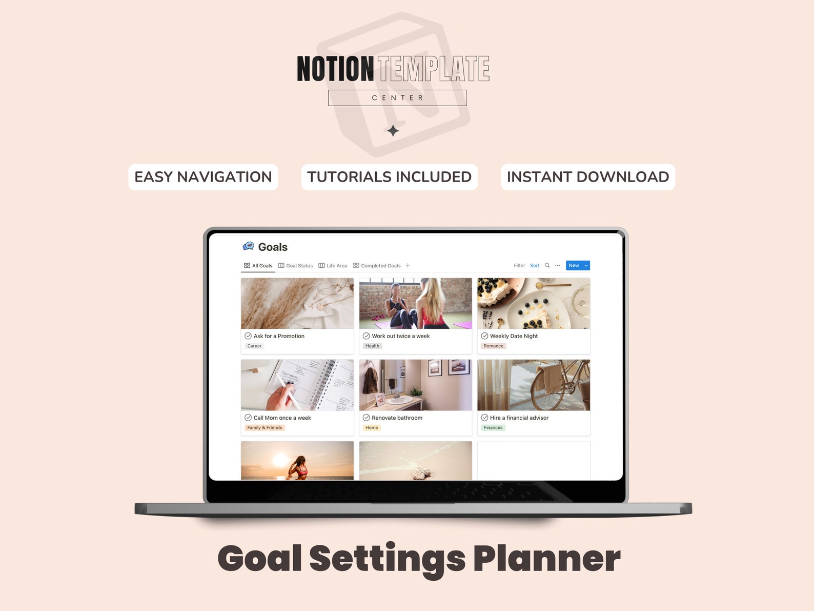 Notion Template Goal Setting Planner, Unleash the Power of Organization ...