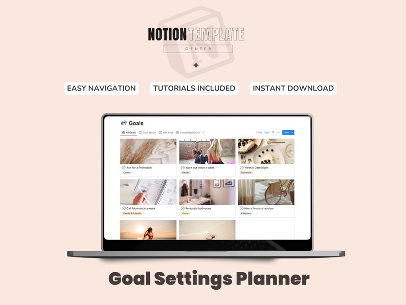 Notion Template Goal Setting Planner, Unleash the Power of Organization ...