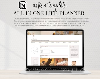 Notion Template Extended Life Planner All in One Template Notion Dashboard, Ultimate Notion ...