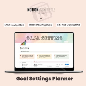 Notion Template Goal Setting Planner, Unleash the Power of Organization - Etsy