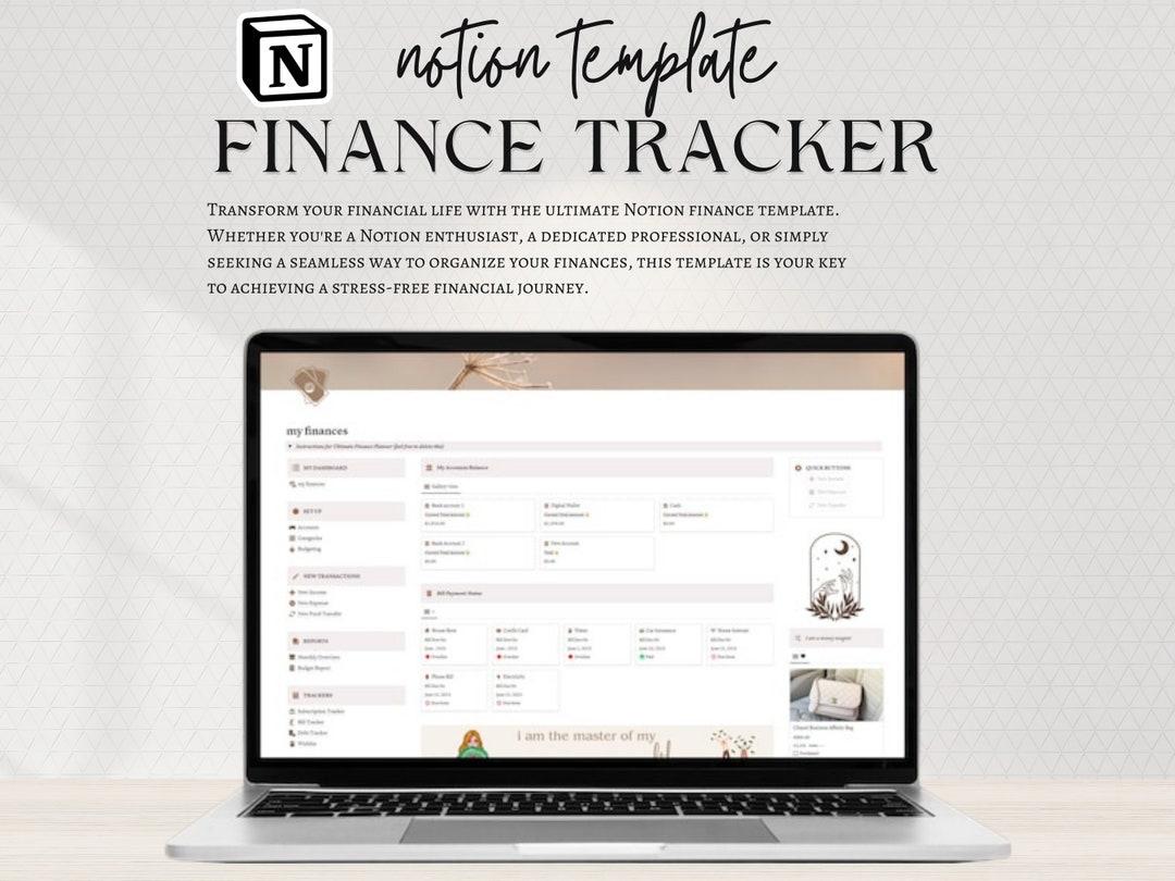 Notion Template Finance Planner, Notion Template Personal Finance ...