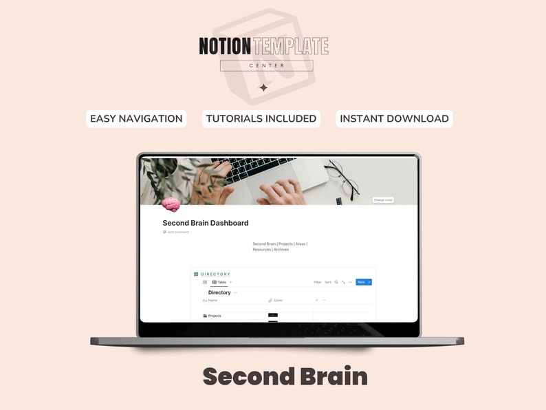 Notion Template Second Brain, Notion Dashboard, Notion All in One Template, Notion Goal Template ...
