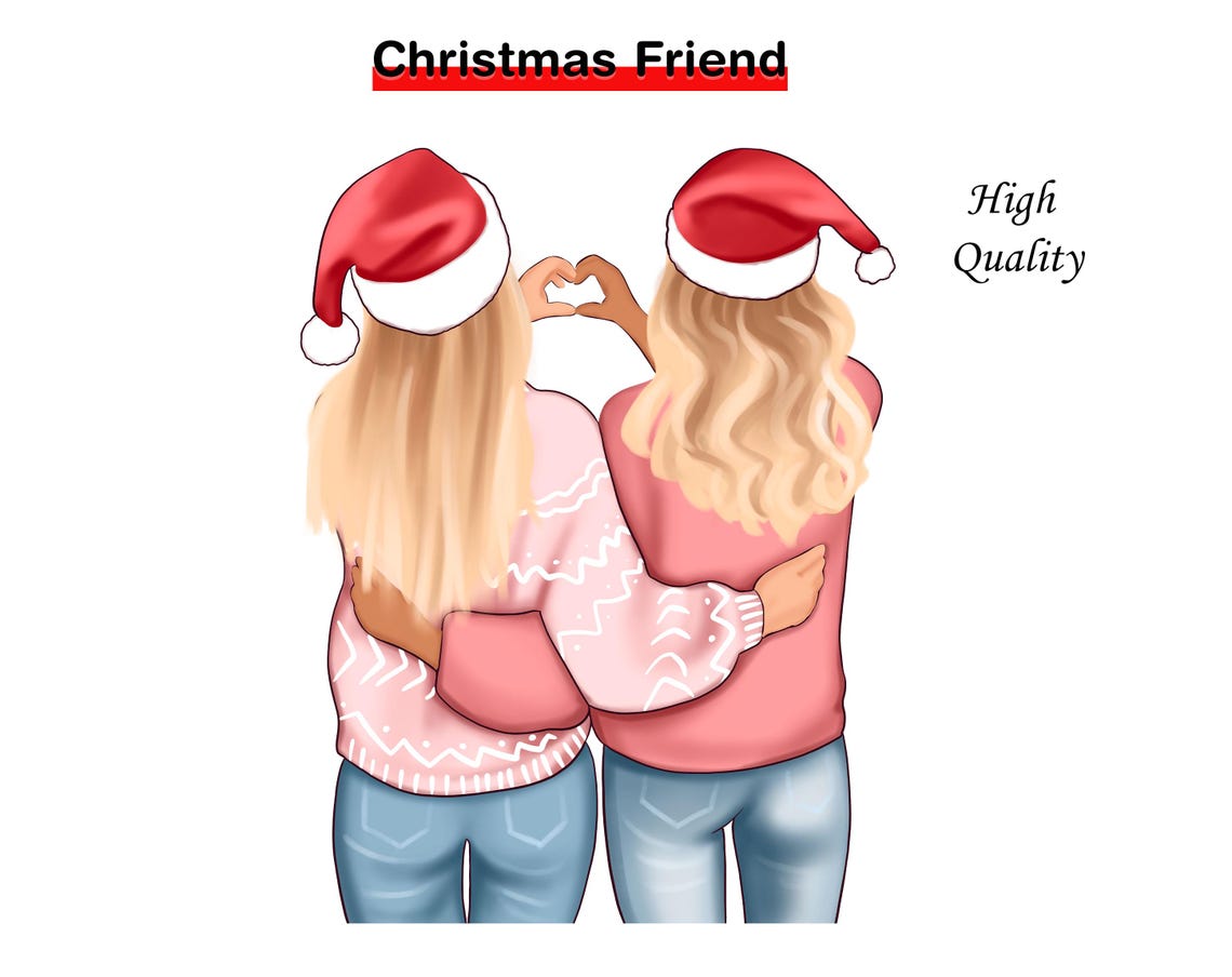 Christmas Friends Clipart, Unique Friends Png, Christmas Soulmate ...