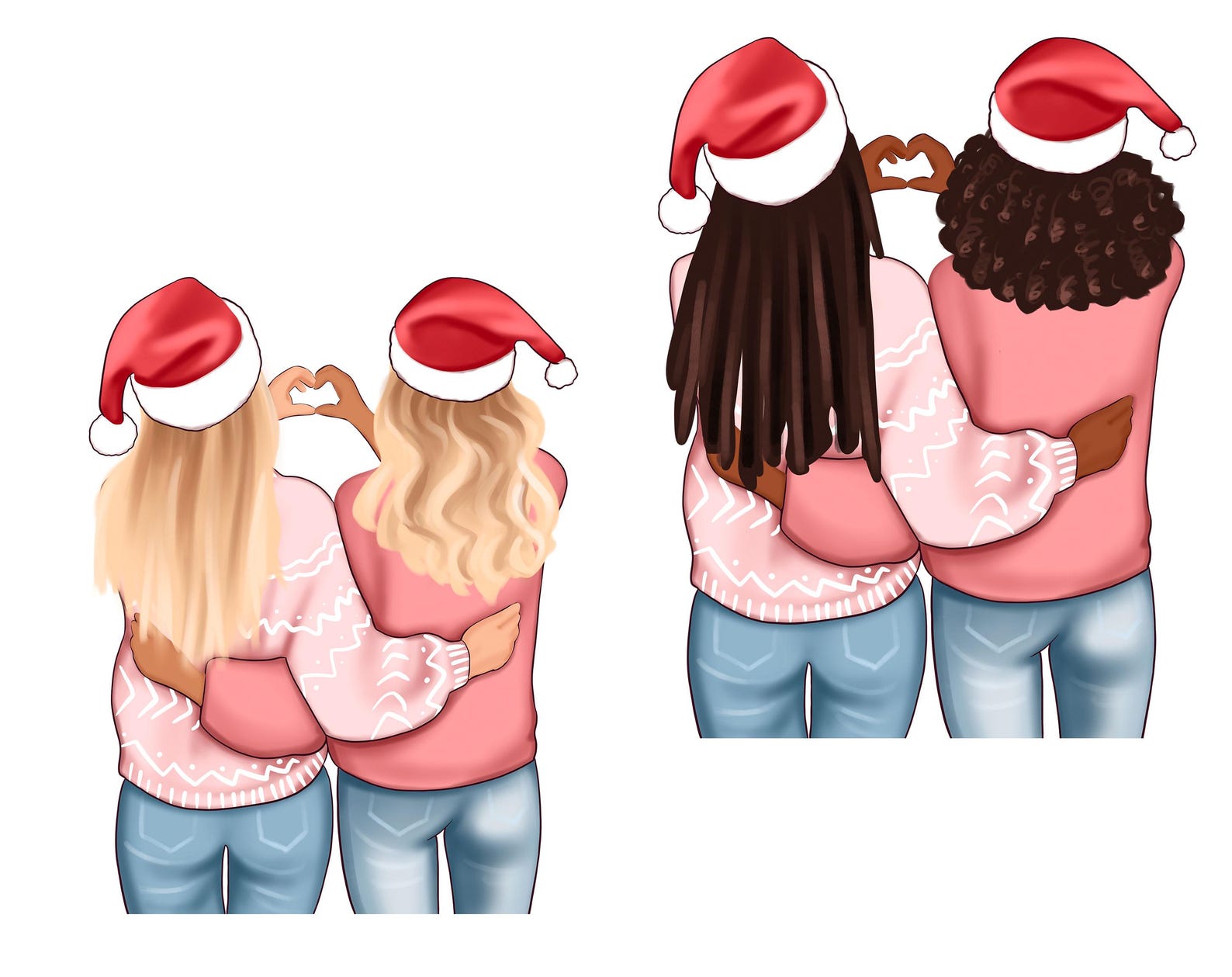 Christmas Friends Clipart, Unique Friends Png, Christmas Soulmate ...