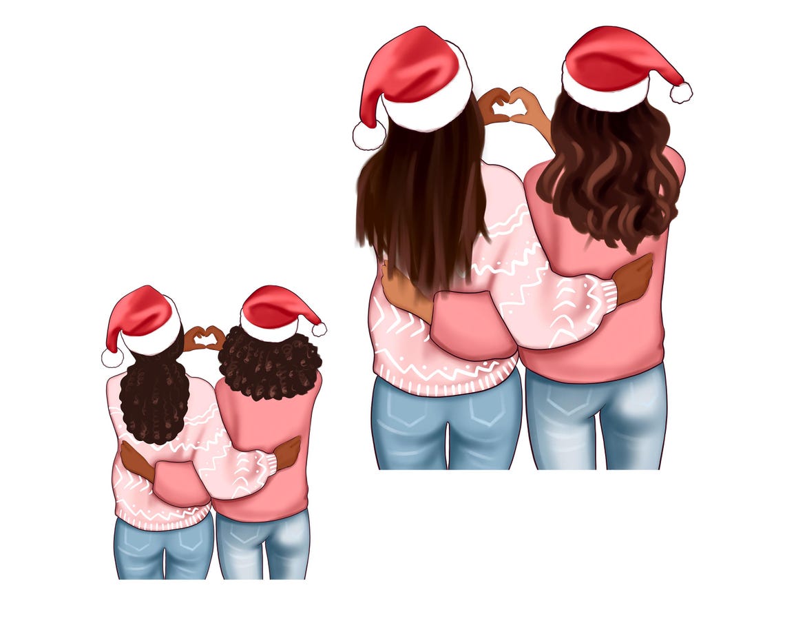 Christmas Friends Clipart, Unique Friends Png, Christmas Soulmate ...