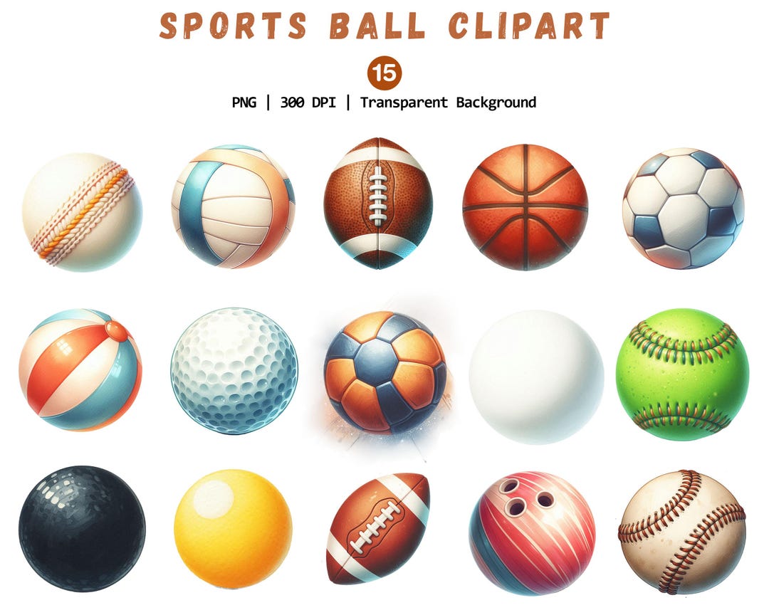 Sport Ball Clipart, Unique Sports Ball PNG, Golf Ball Png, Basketball ...