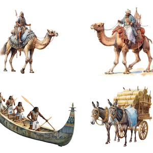 Ancient Egypt Clipart, Unique Egypt Png, Watercolor Travel Art, Africa ...