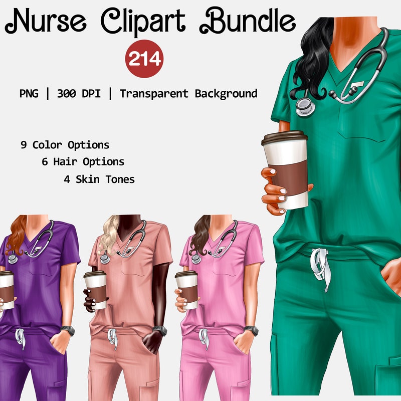 Nurse Clipart - Etsy