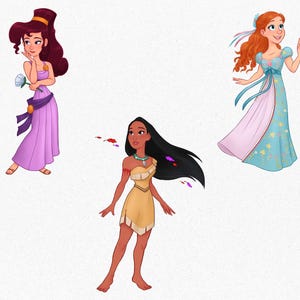 Princess Clipart Bundle, Best Friends Princess Clipart, Birthday ...