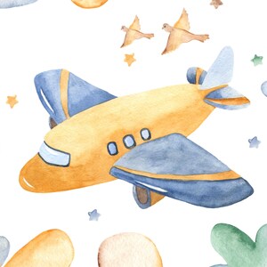 Air Transport Clipart Set, Watercolor Air Transport Png, Unique ...