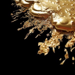 Gold Drip Clipart, Unique Gold Paint Splash, Gold Dripping Overlay ...