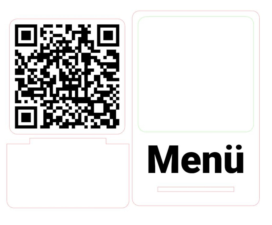 Custom Wooden QR Code Plaque QR Code Menu, Scan to View Menu ...