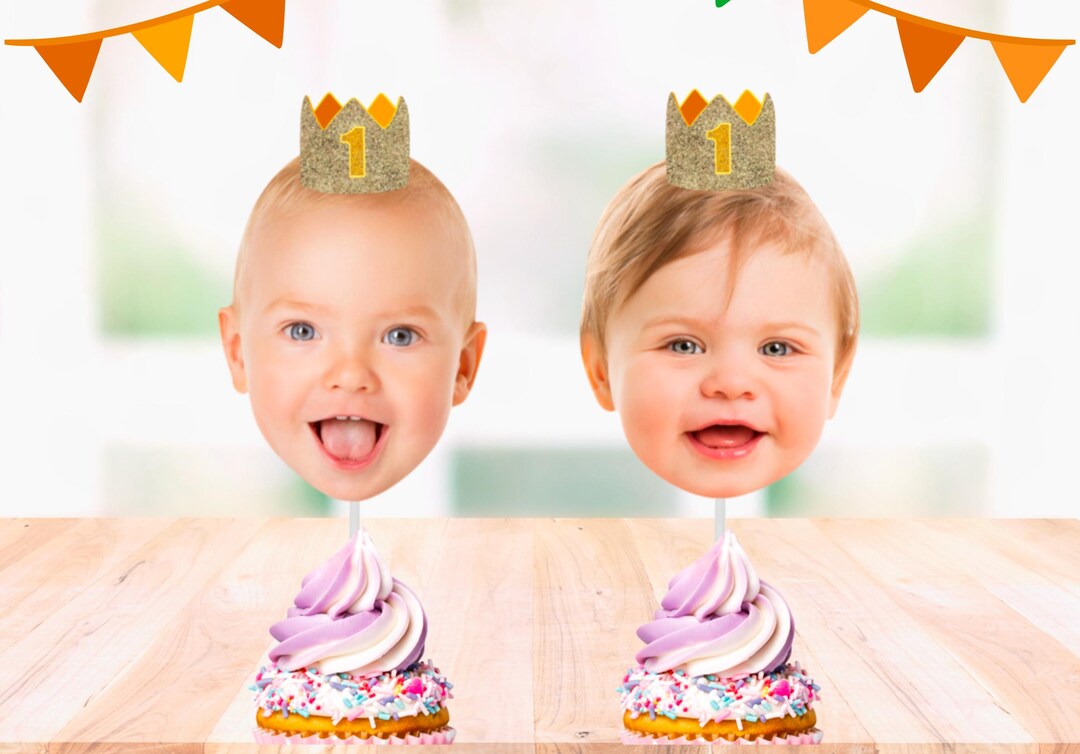 Crown Cupcake Toppers | Crown Birthday Cupcake Toppers | Personalized ...