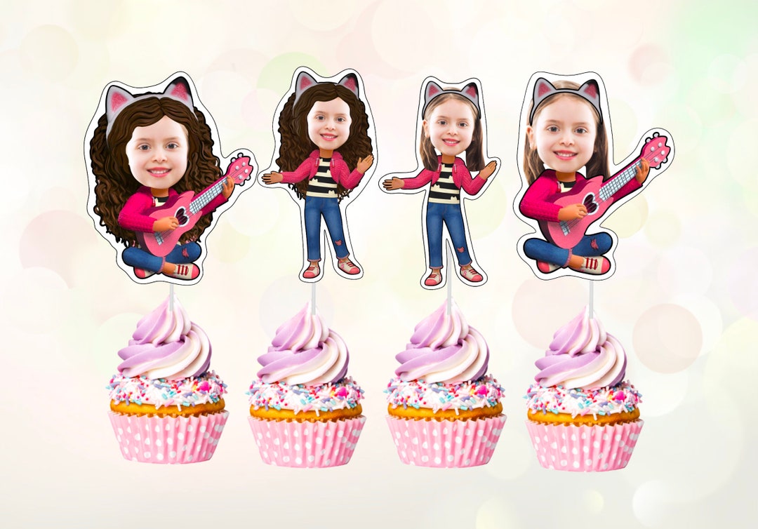 Gabby Custom Face Cupcake Toppers Gabby Cupcake Toppers Personalized ...
