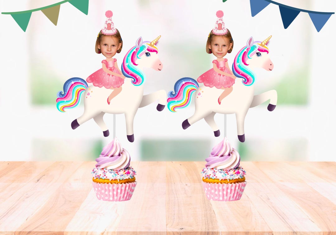 Unicorn Cupcake Toppers | Unicorn Birthday Cupcake Toppers ...
