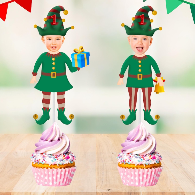 Elf Cupcake Topper - Etsy