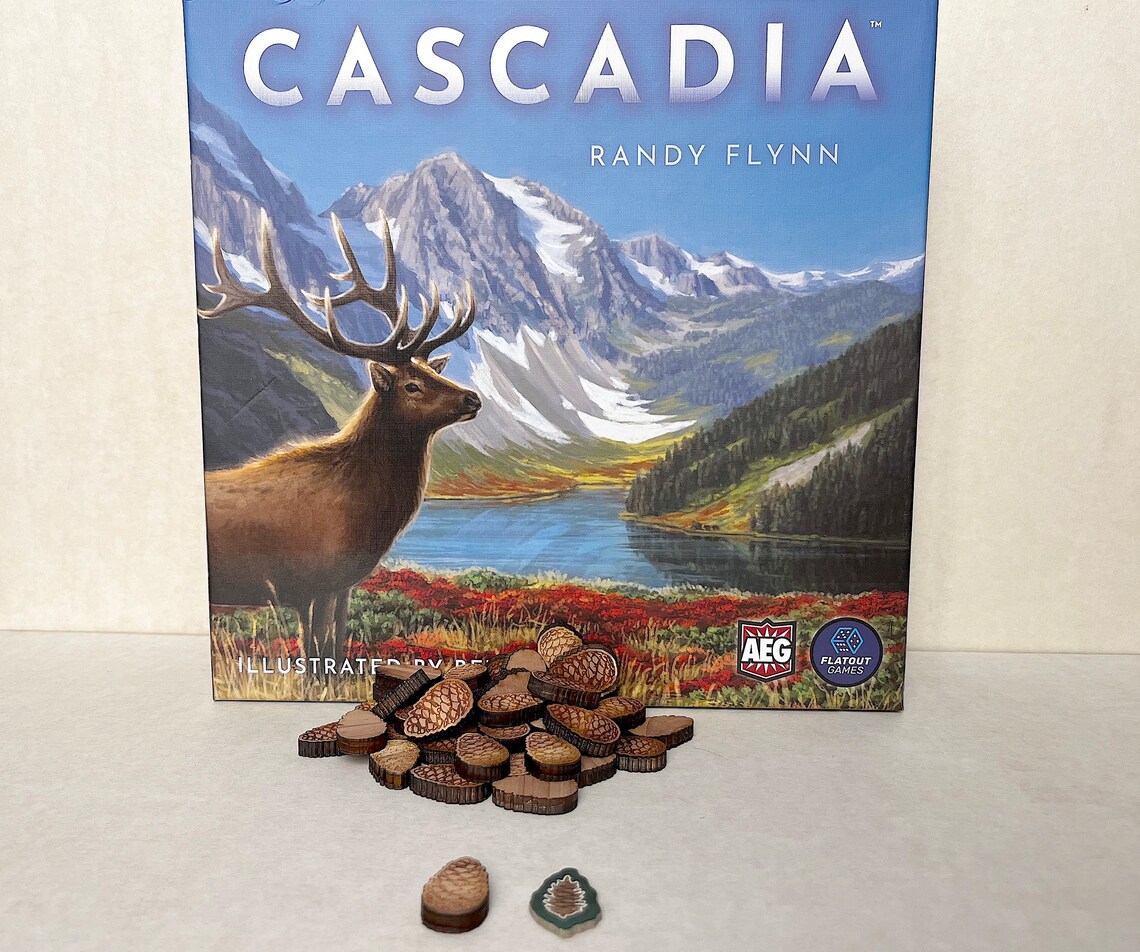 Cascadia Nature Game Tokens [laser Cut] - Etsy