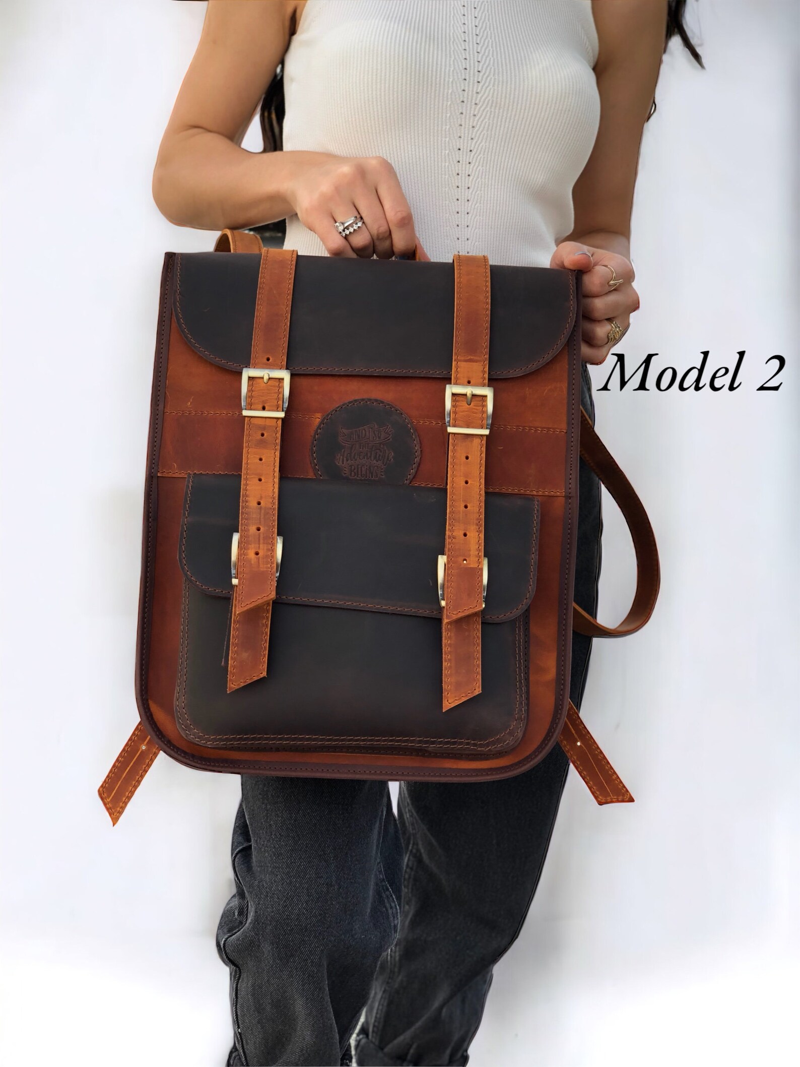 Elegance and Durability: Genuine Leather Backpack - Etsy