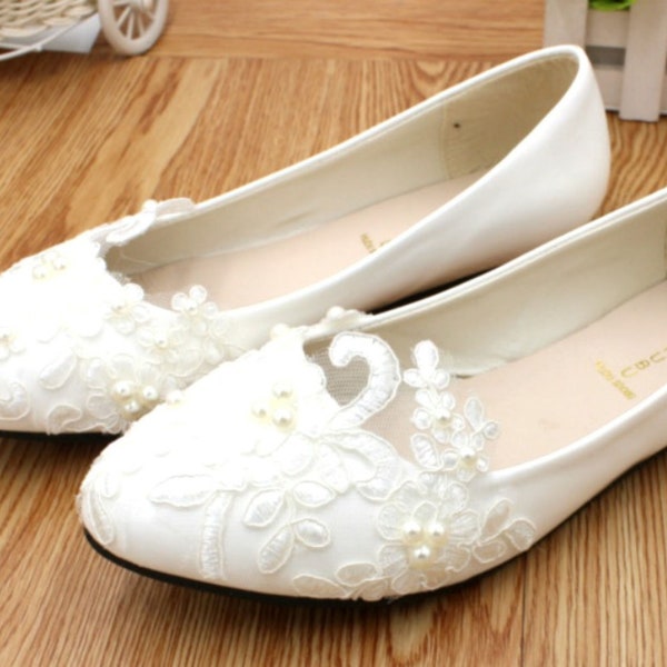 Chaussures de mariée plates - Etsy France