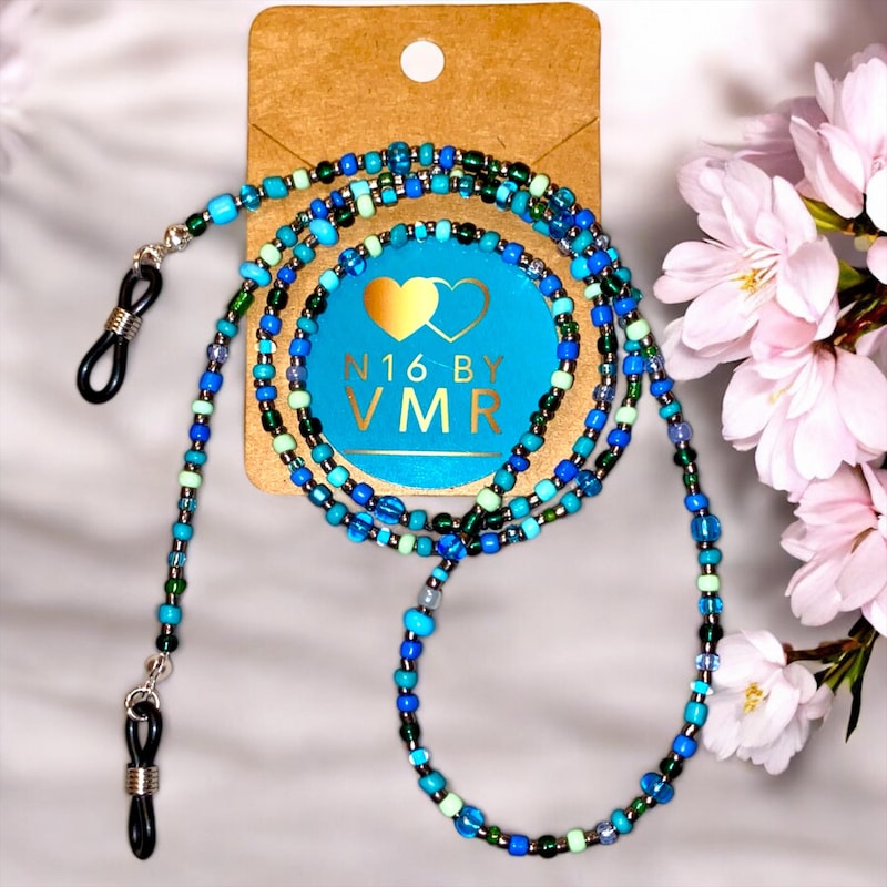 Beaded Glasses Chain - Etsy UK