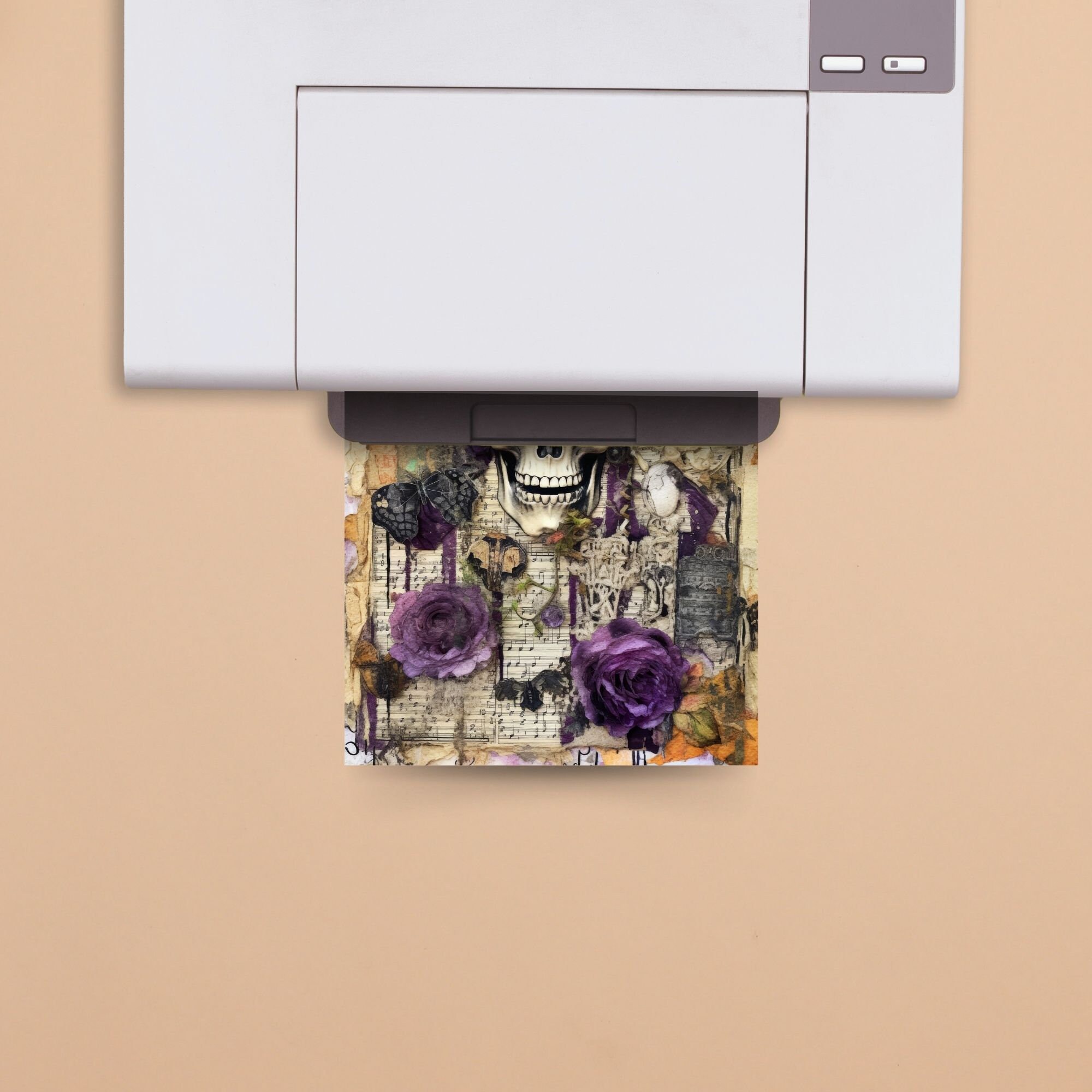 Halloween Junk Journal Kit, Gothic Witch Printable Ephemera, Vintage ...