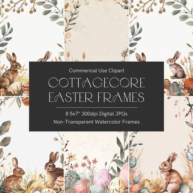 Woodland Bunny 5x7 Card - Etsy UK