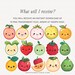 Cute Fruit Clip Art, Kawaii Fruit Clip Art, Cute Fruits Icons, Fruit ...