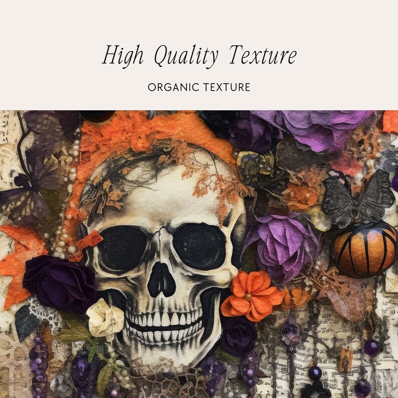 Halloween Junk Journal Kit, Gothic Witch Printable Ephemera, Vintage ...