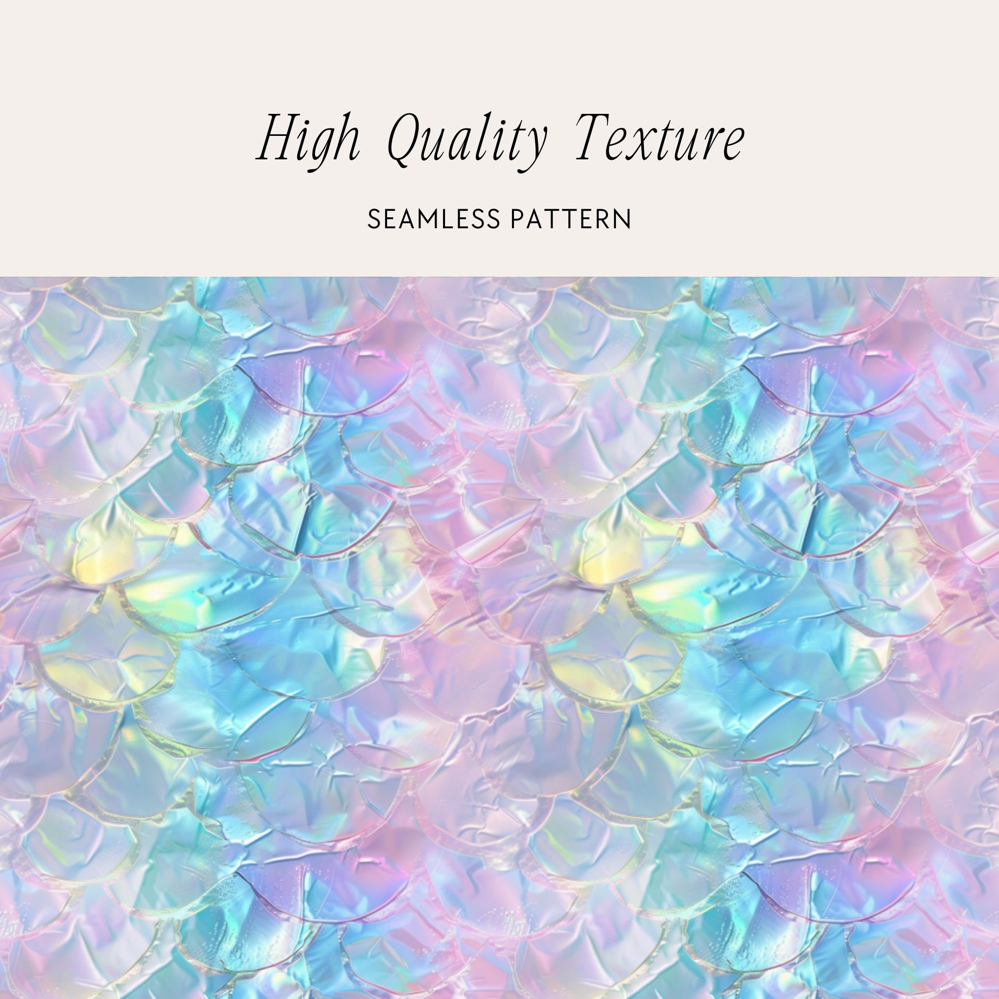 Mermaid Seamless Pattern, Mermaid Scales Digital Paper, Iridescent ...