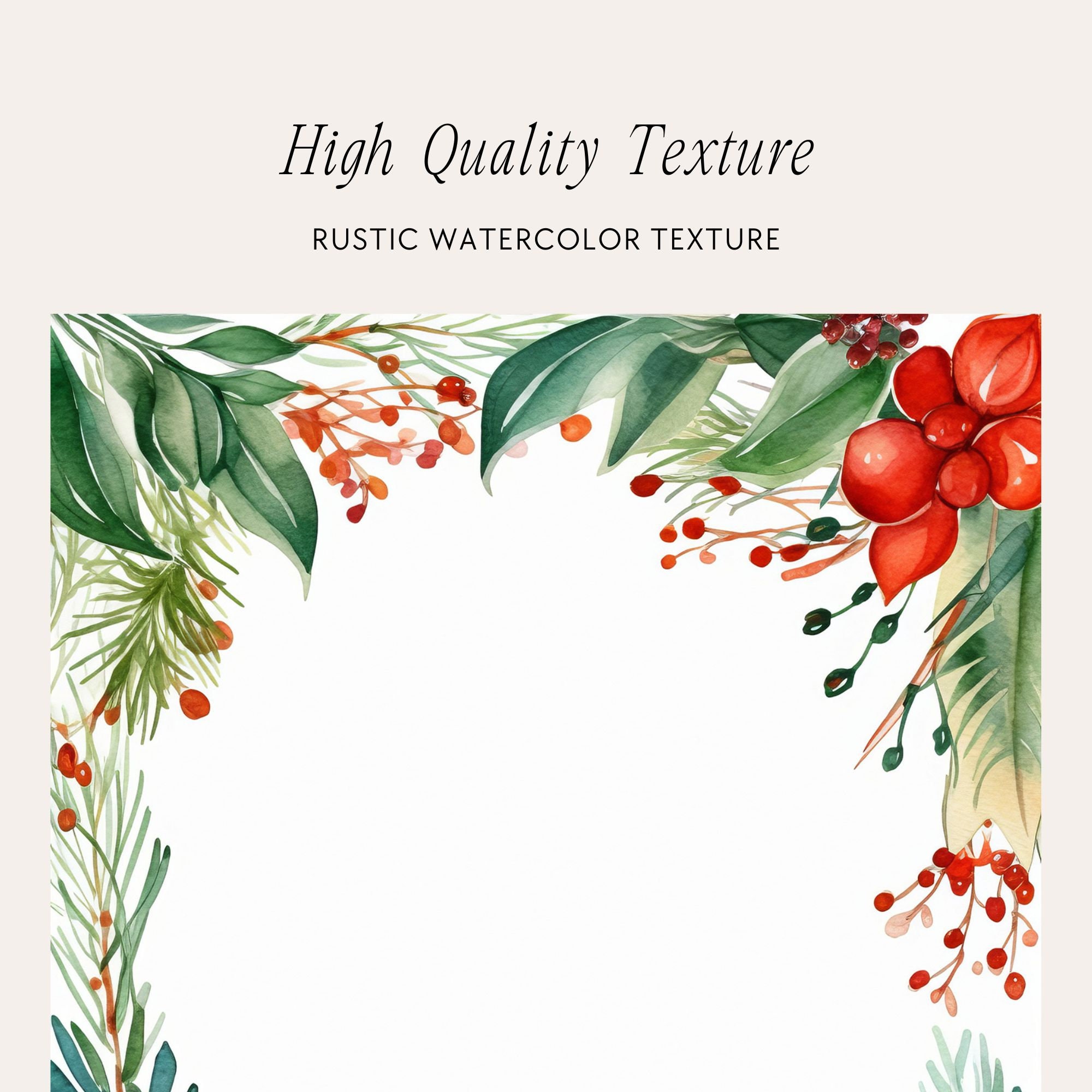 Christmas Borders Clipart, Christmas Frames JPG, Christmas Invitation ...