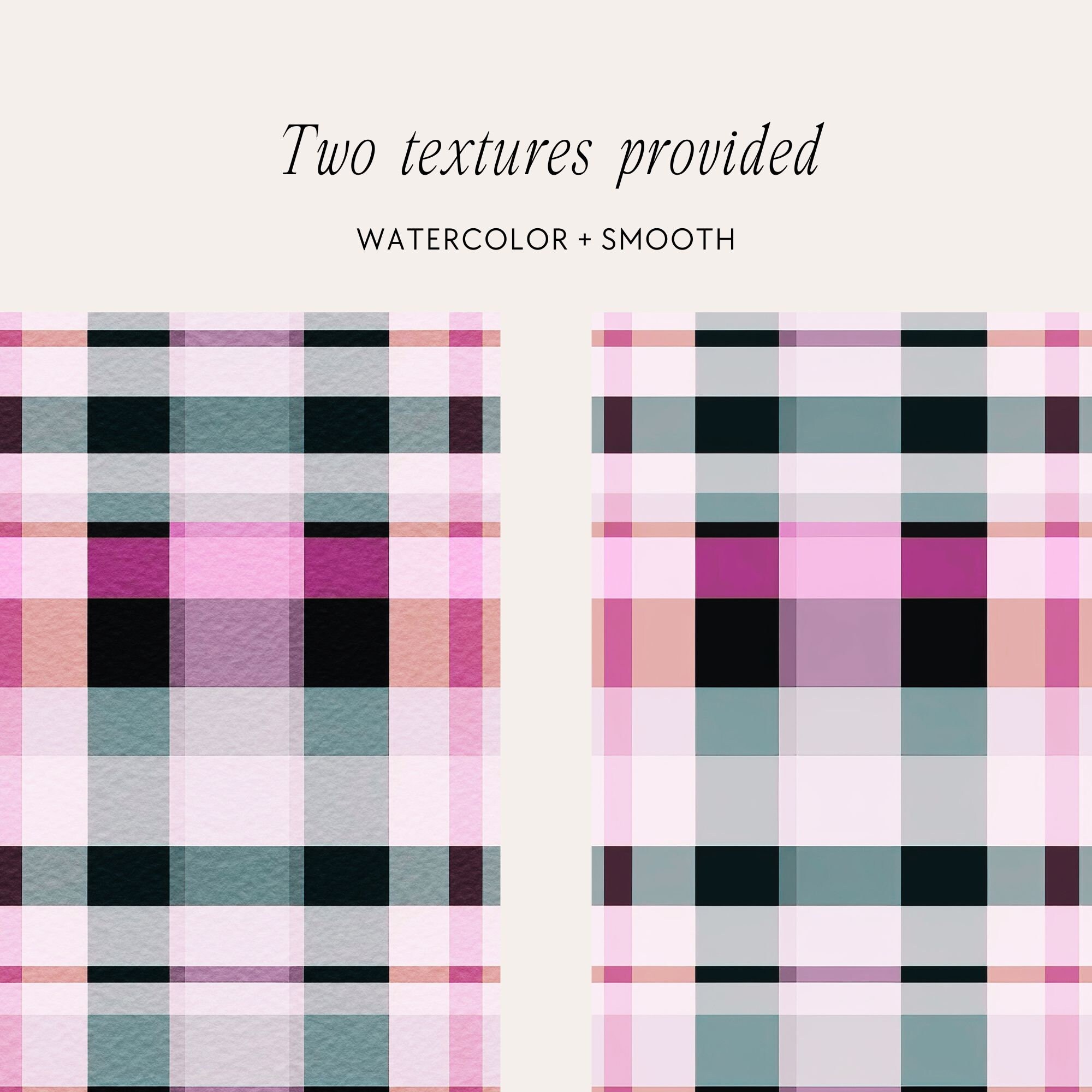 Flannel and Friends Clipart, Flannel Seamless Pattern, Plaid, Tartan ...
