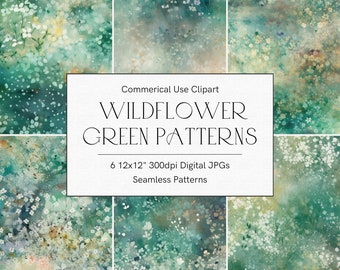 Watercolor Ocean Seamless Pattern, Digital Paper Clipart, Seamless ...