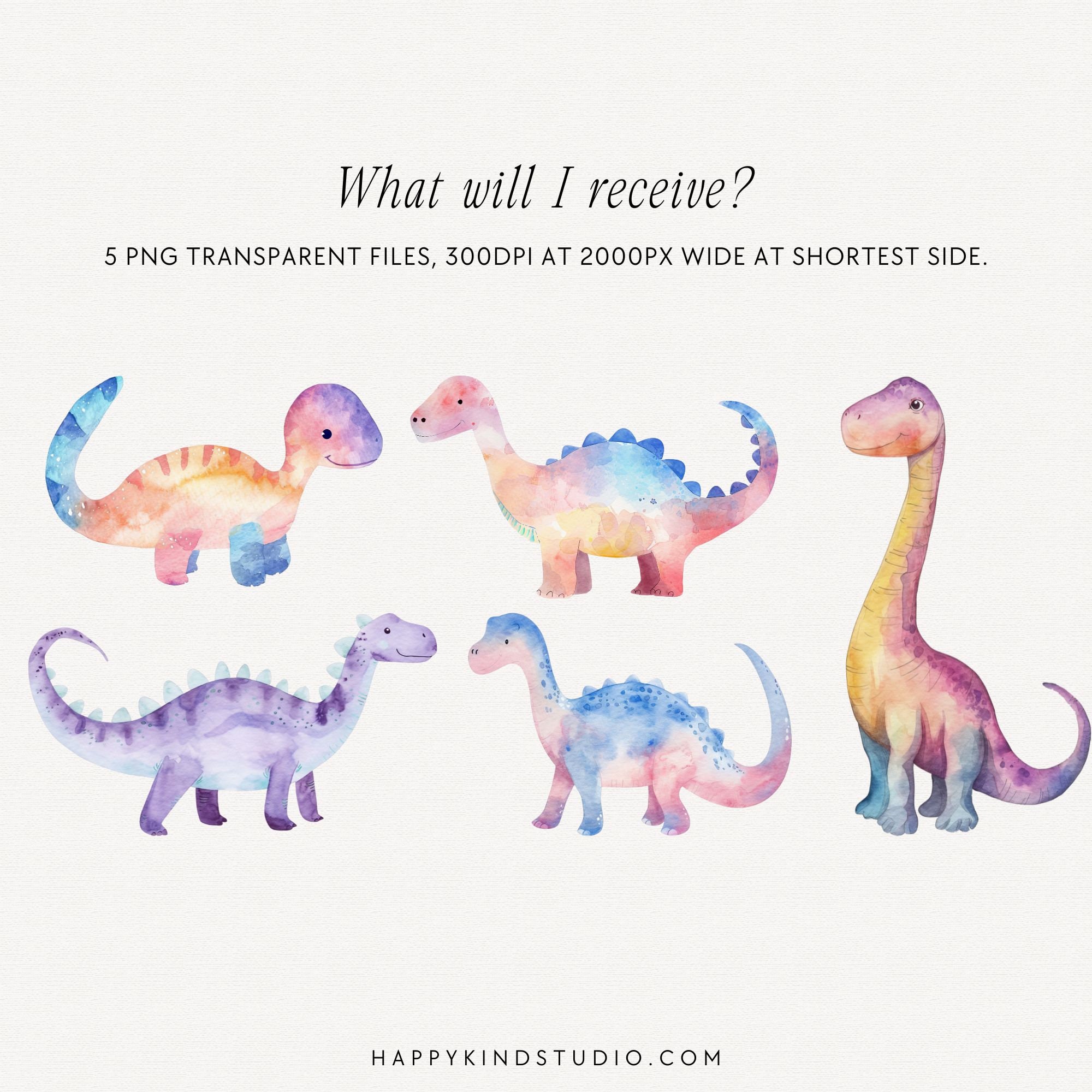Baby Dinosaur Clipart, Dinosaur Birthday, Watercolor Dinosaur Nursery ...