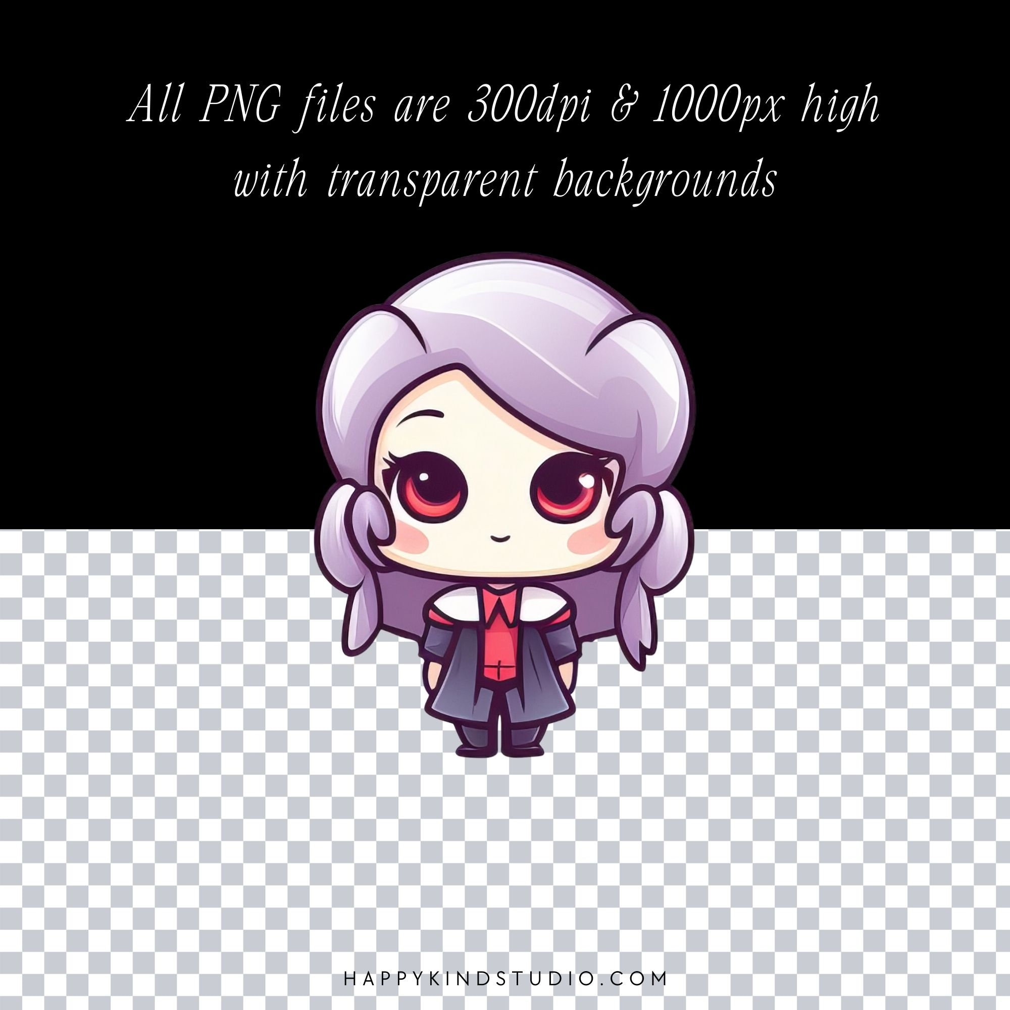 Kawaii Vampire Halloween Clipart, Cute Vampires, Halloween Art ...