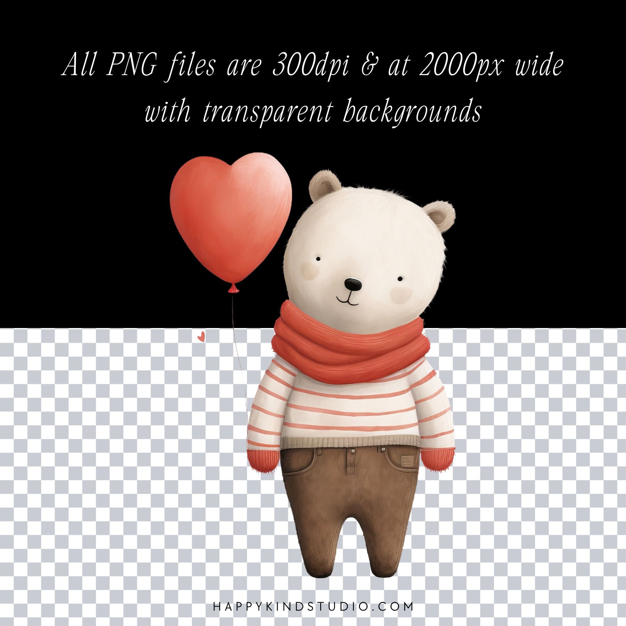 Bear Valentines Clipart, Valentine's Day Teddy Bear Clipart, Bear ...
