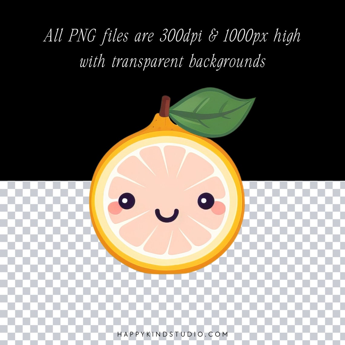 Cute Fruit Clip Art, Kawaii Fruit Clip Art, Cute Fruits Icons, Fruit ...