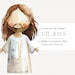 Cute Jesus Clipart, Christian Easter Png, Watercolor Jesus, Kids ...