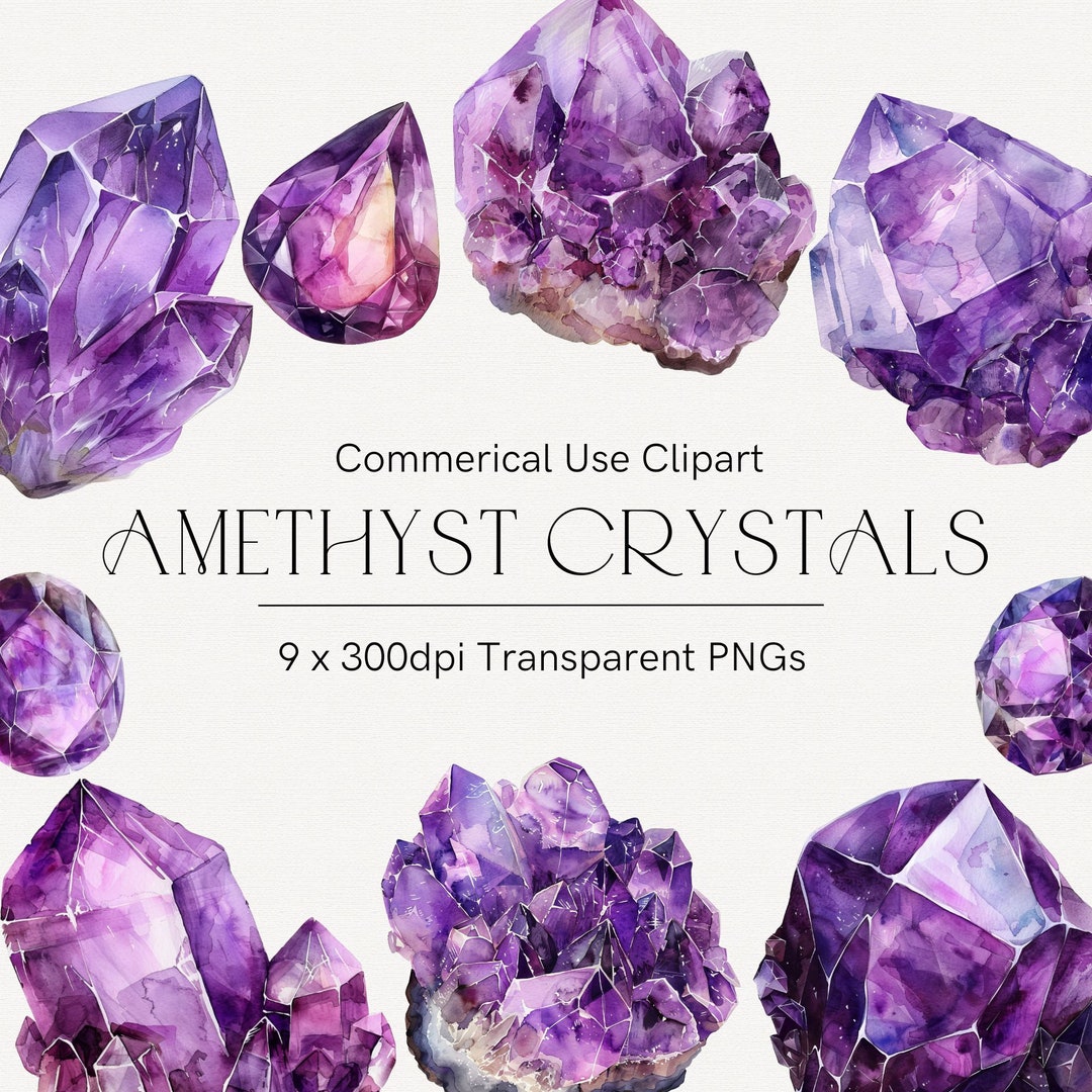Amethyst Clipart, Purple Gemstone Transparent Png, February Birthstone ...