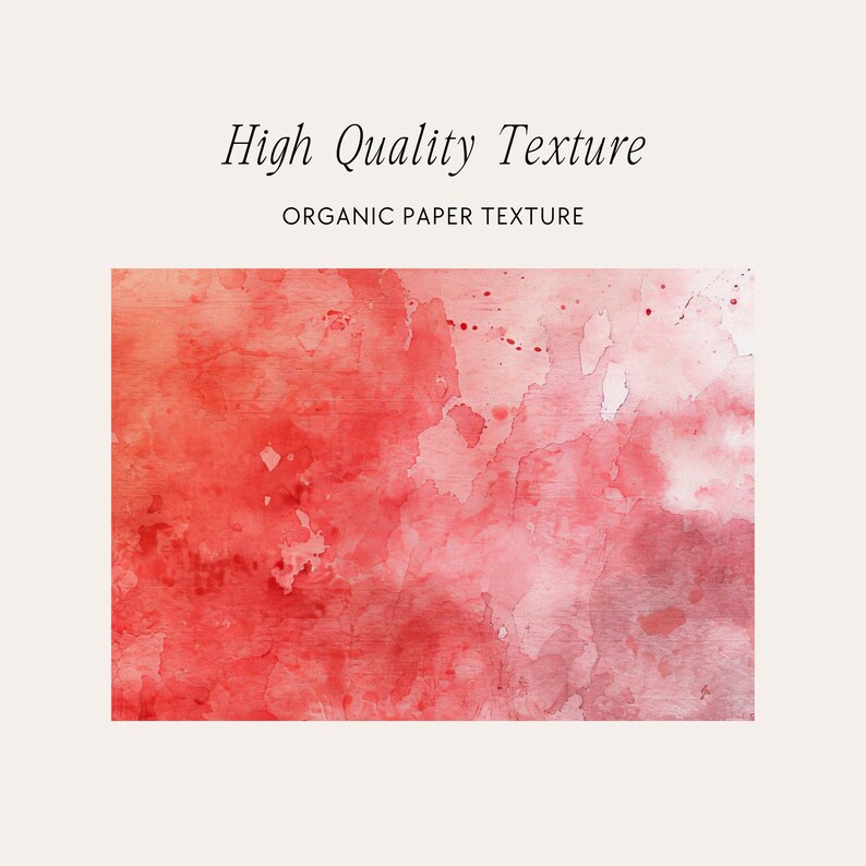 Red Scrapbook Paper, Watercolor Red Background, Red Digital Paper Pack ...