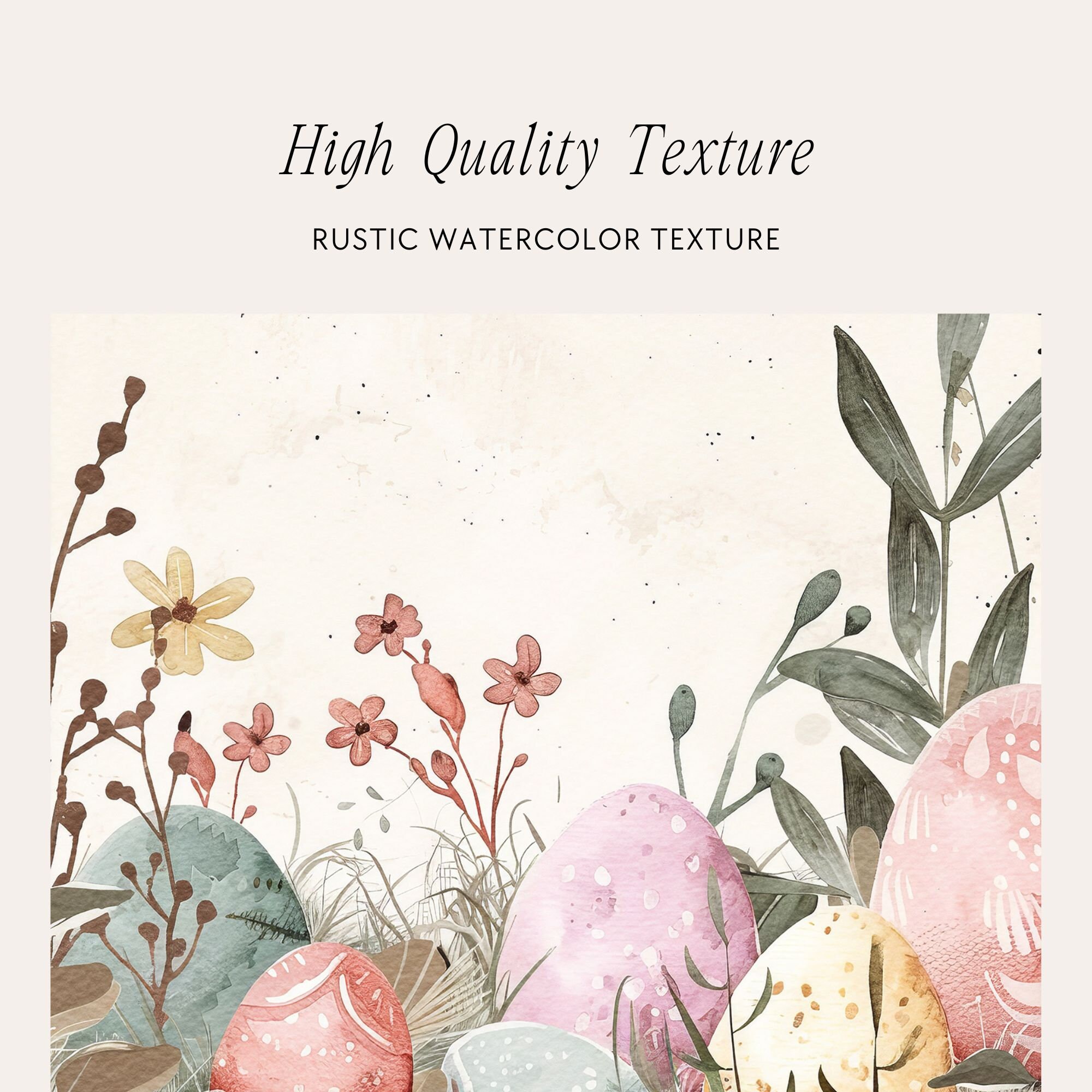 Cottagecore Easter Borders Clipart, 5x7 Easter Frames, Easter ...