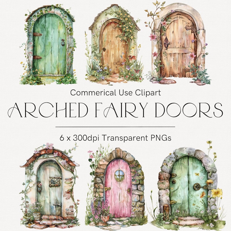 Fairy Clipart Doors - Etsy