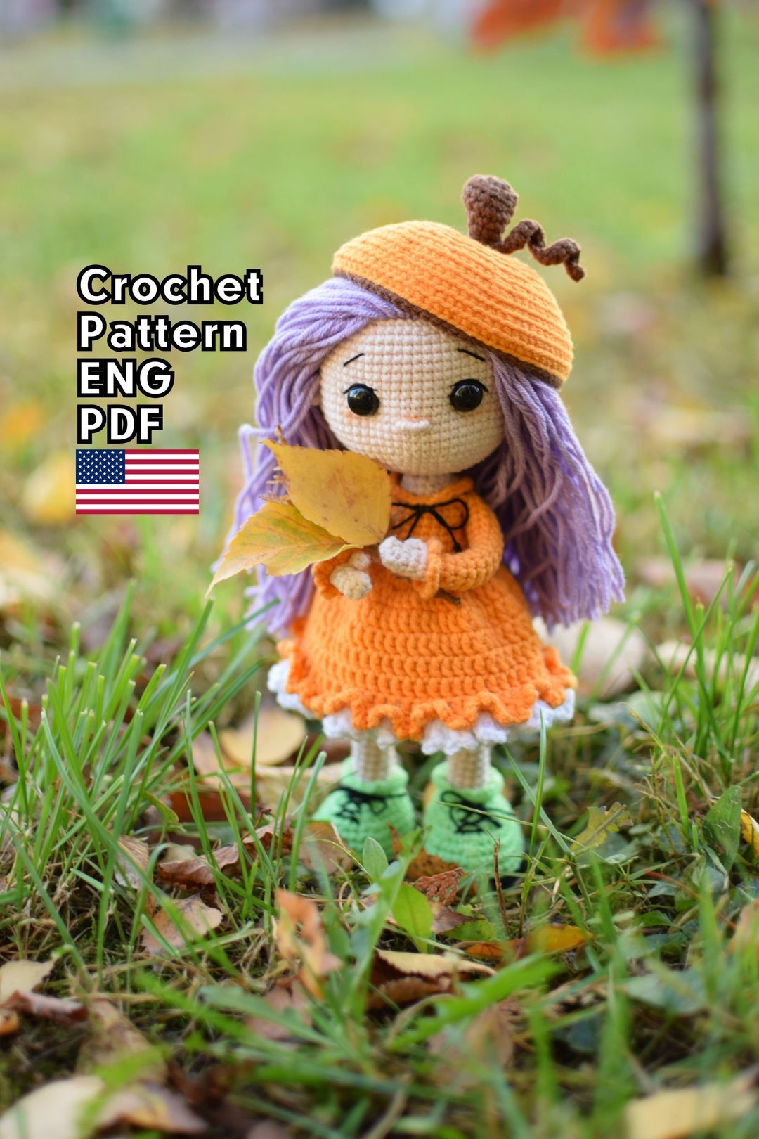 Crochet Pumpy the Doll Pattern Amigurumi Doll Pattern - Etsy
