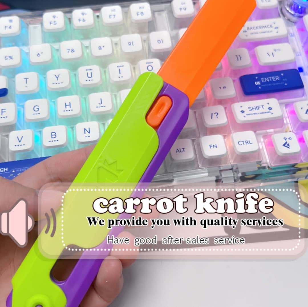 Mini 3D Printed Turnip Knife Gravity Cub Jumping Toy - Etsy
