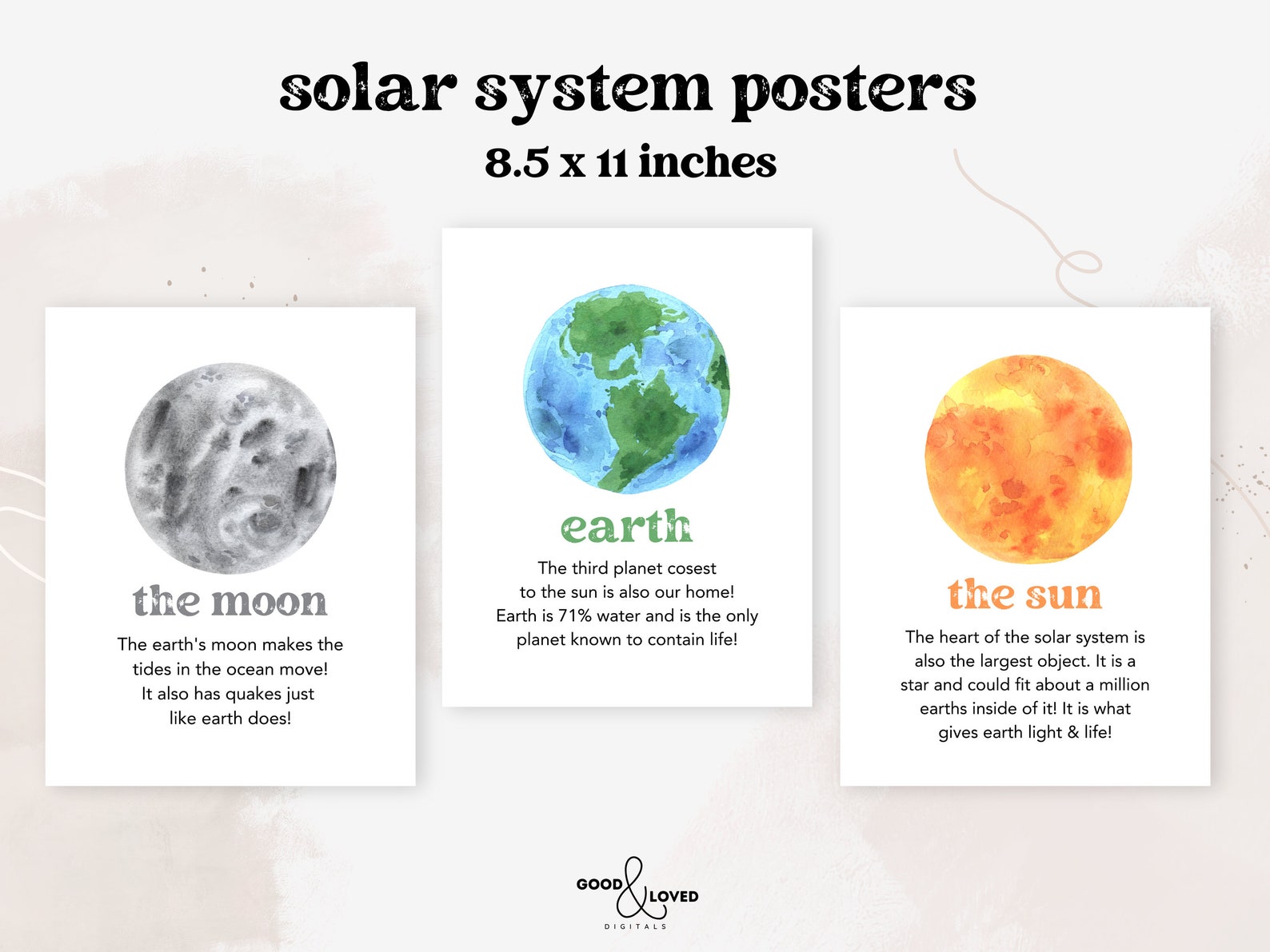 10 Solar System Flash Cards | Space Flash Cards | Homeschool Printables ...