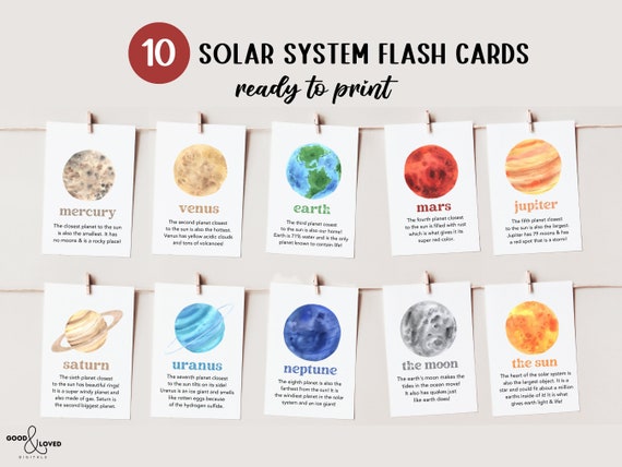 Stars Solar System Matching Cards