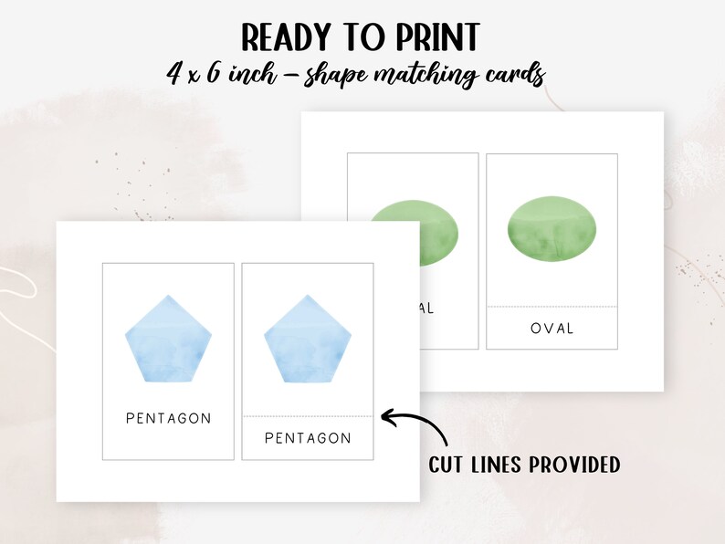 16 Shape Flash Cards Toddler Flash Cards Homeschool Printables ...